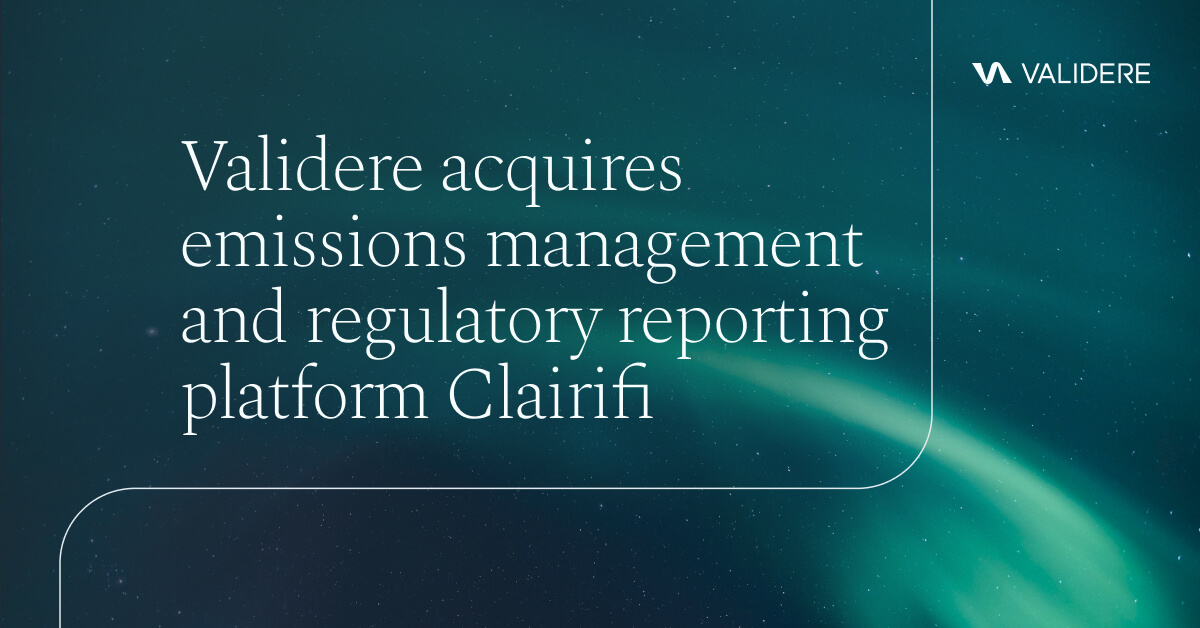 Validere Acquires Regulatory Reporting Platform Clairifi - Validere